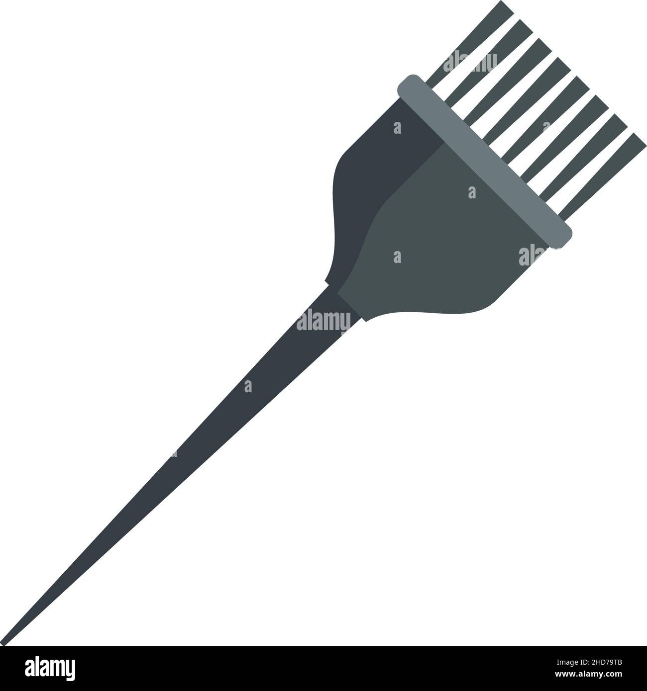 Hair color brush icon. Flat illustration of hair color brush vector ...