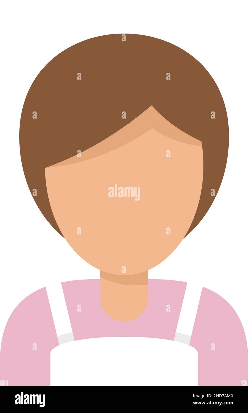 Cleaning maid woman icon. Flat illustration of cleaning maid woman ...