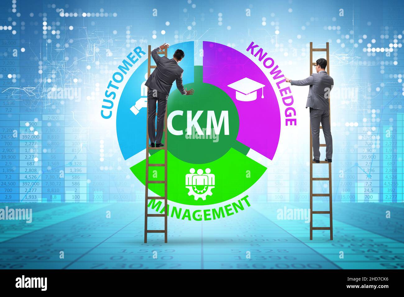 Customer knowledge management business and marketing concept Stock ...