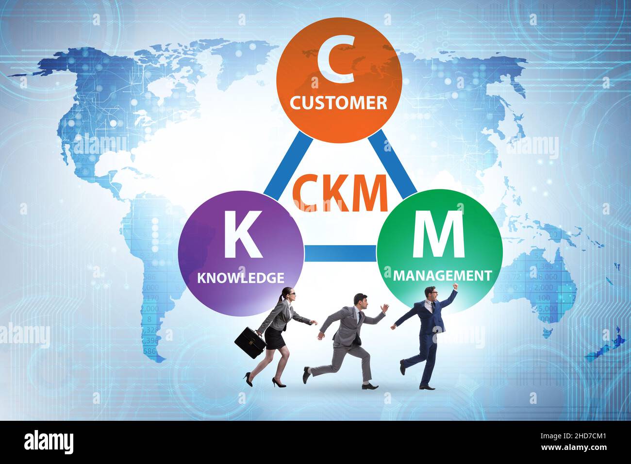 Customer knowledge management business and marketing concept Stock ...