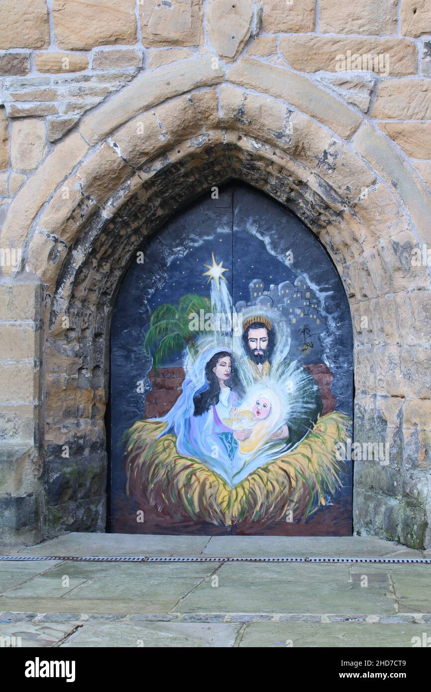 Christmas mary jesus painting hi-res stock photography and images - Alamy