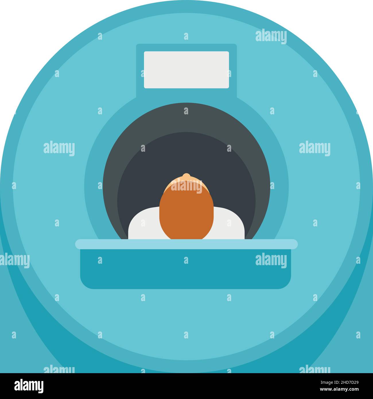 Man resonance imaging diagnostic icon. Flat illustration of man ...