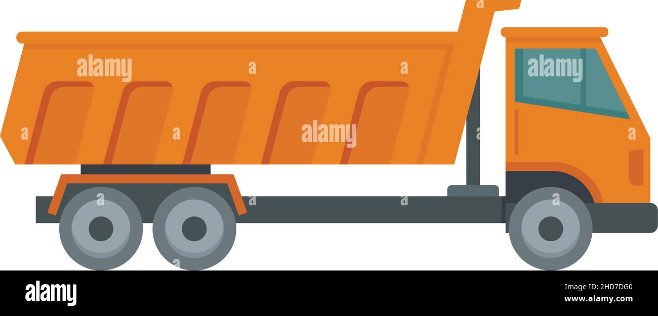 Tipper huge icon. Flat illustration of tipper huge vector icon isolated ...