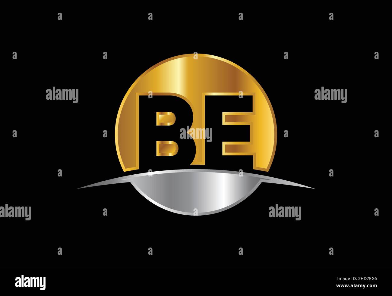 Initial Letter B E Logo Design Vector. Graphic Alphabet Symbol For Corporate Business Identity ...