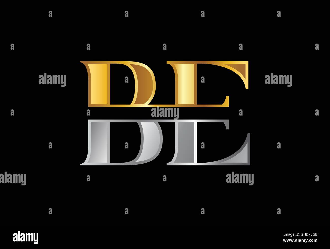 Initial Letter B E Logo Design Vector. Graphic Alphabet Symbol For ...