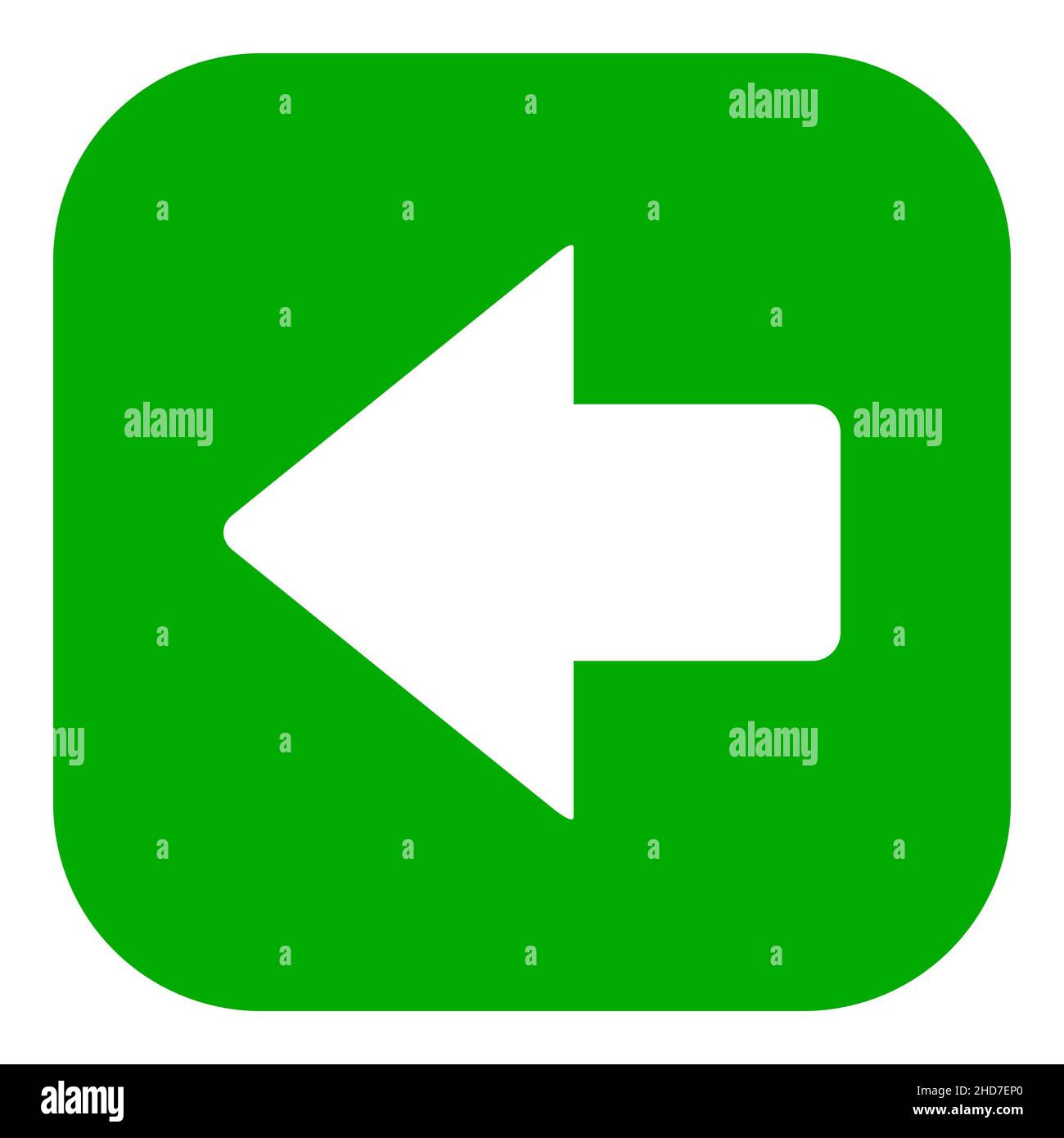 Left arrow and app icon Stock Photo - Alamy
