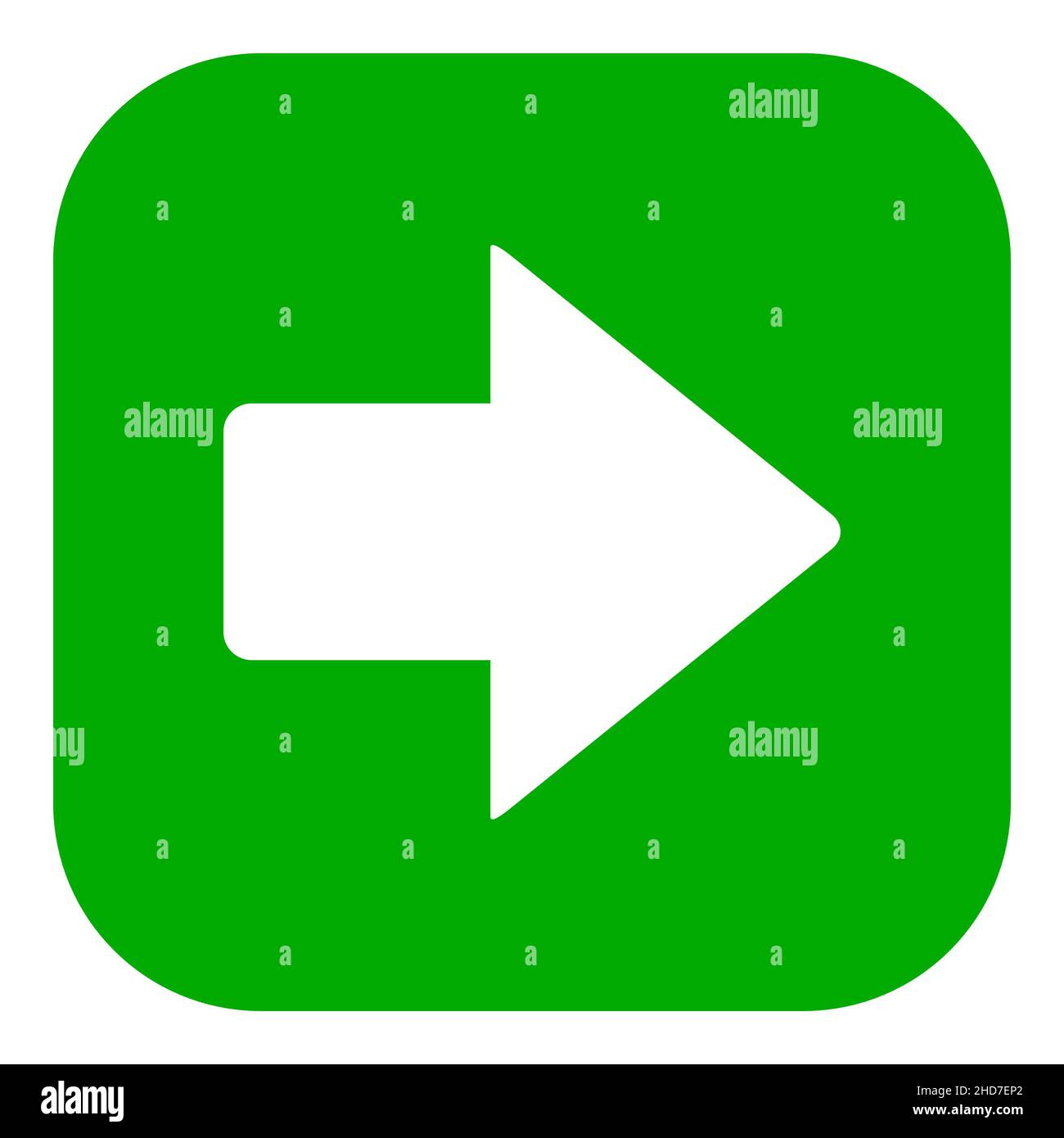 Right arrow and app icon Stock Photo - Alamy