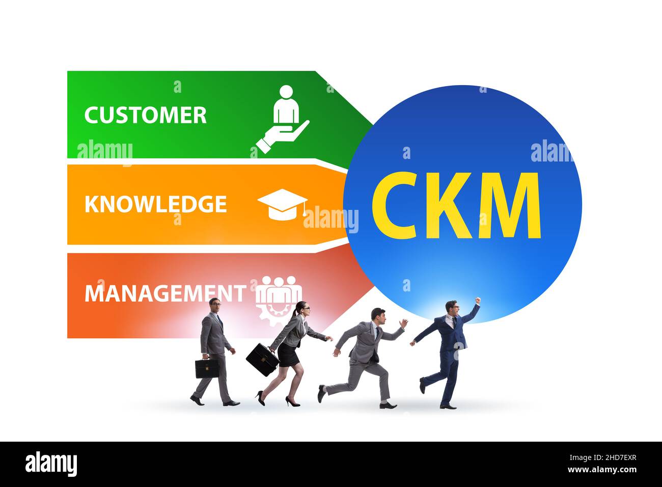 Customer knowledge management business and marketing concept Stock ...