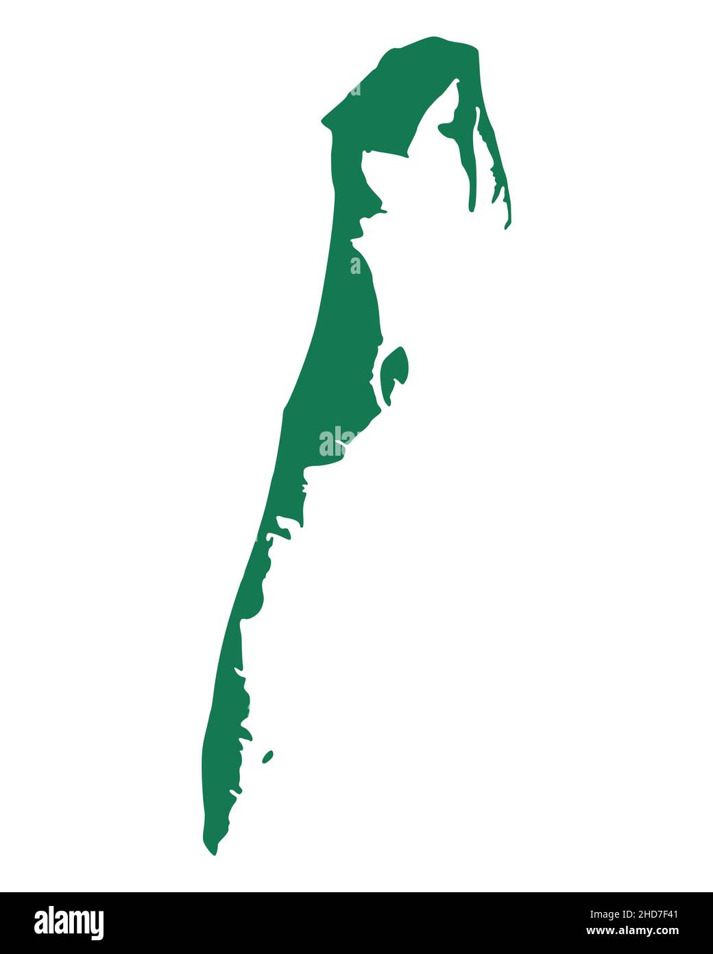 Map of Hiddensee Stock Photo - Alamy