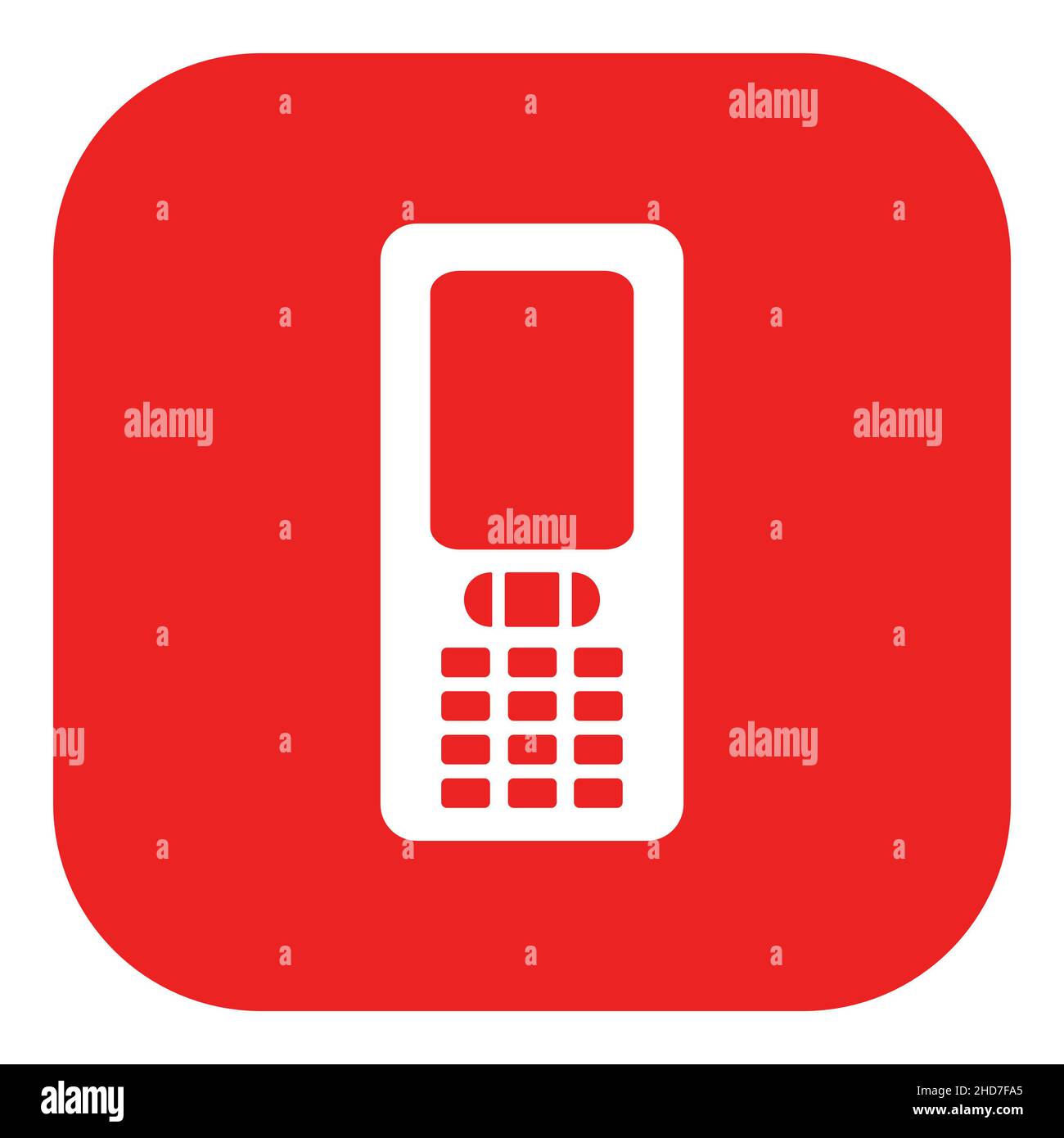 Mobile phone and app icon Stock Photo - Alamy