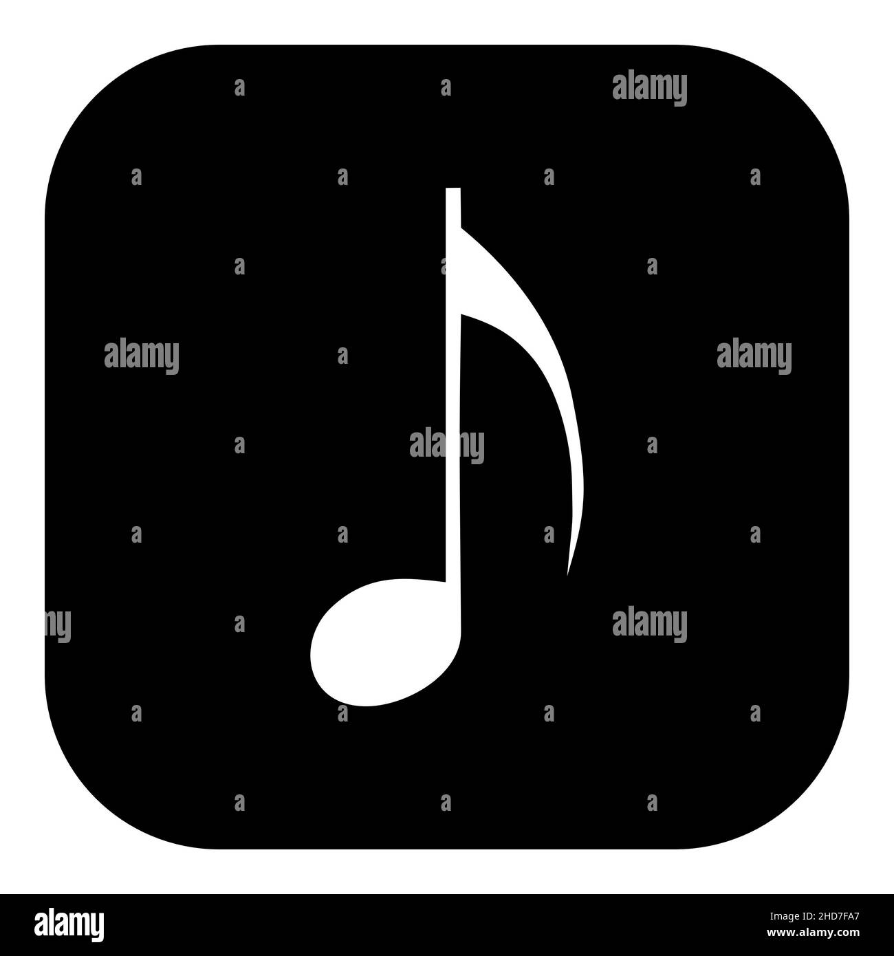 Music note and app icon Stock Photo - Alamy