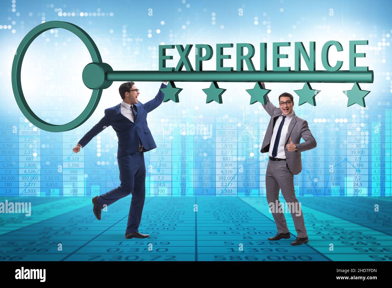Experience and competence concept with the key Stock Photo - Alamy