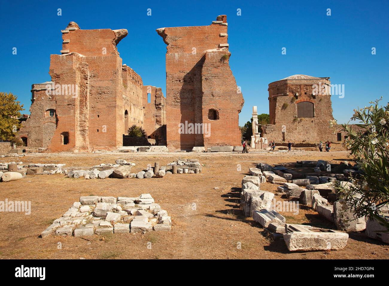 View to the Red Basilica also called Red Hall and Red Courtyard, is a ...