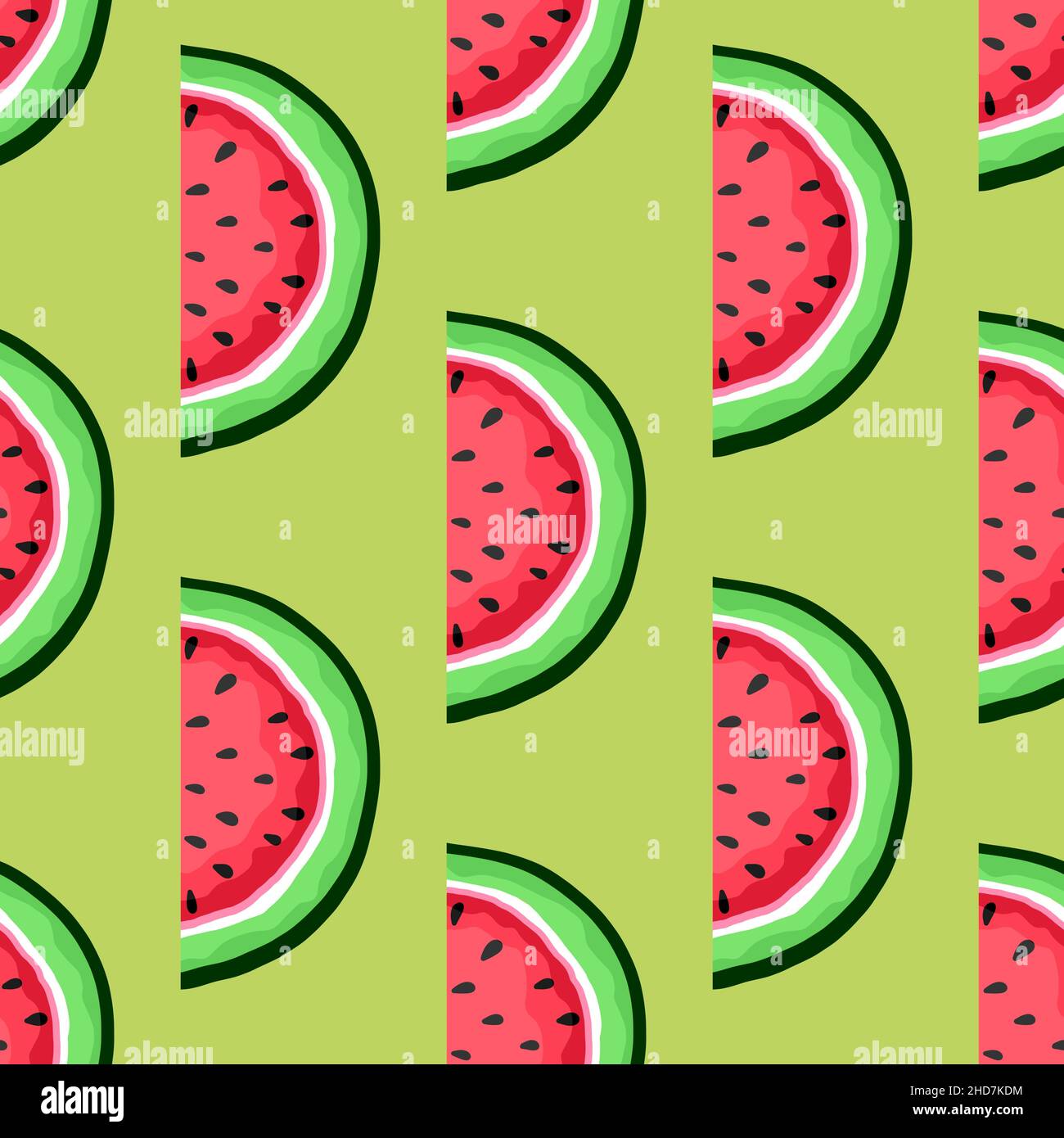 Summer seamless watermelon pattern for fabrics and textiles and ...