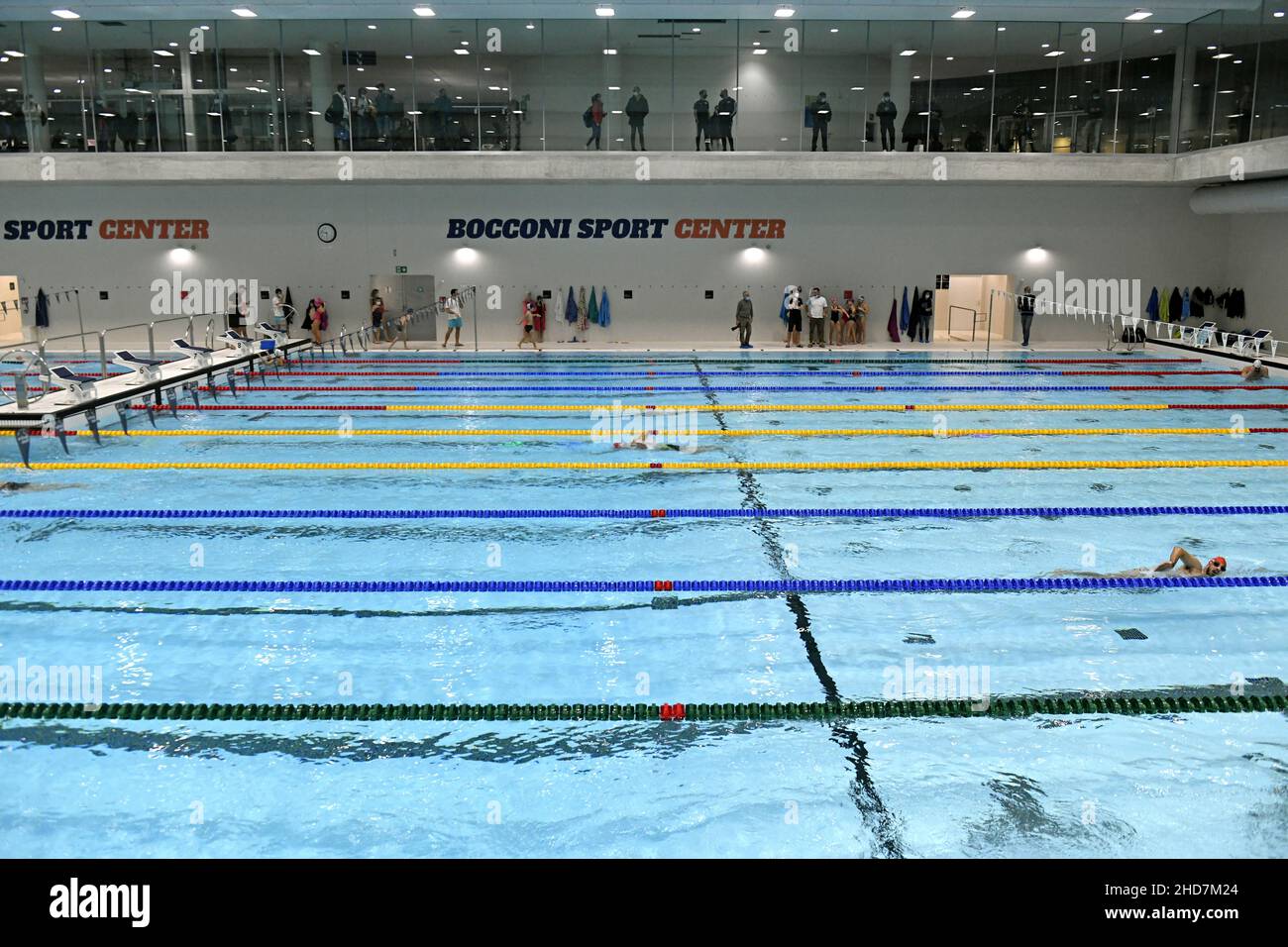 The new indoor olympique swimming pool of the Bocconi University, in ...