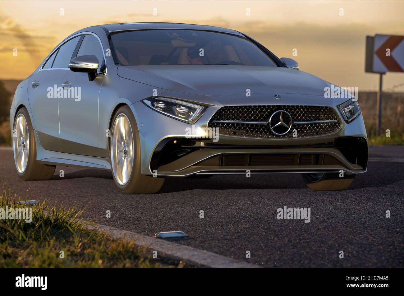 the latest 3rd generation Mercedes-Benz CLS Stock Photo - Alamy