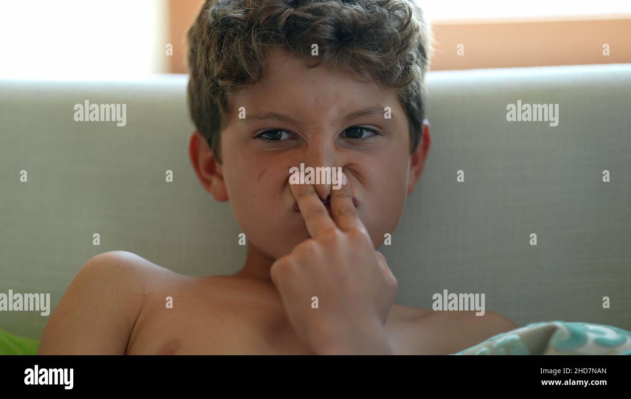 Child grimacing, kid funny face grimace close-up boy face Stock Photo ...