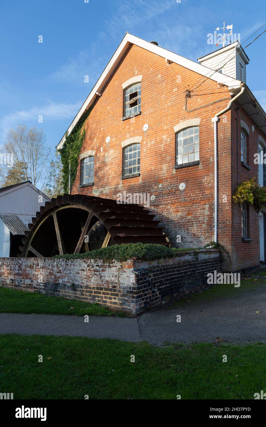 Historic watermill building, Layham, Suffolk, England, UK on the River ...