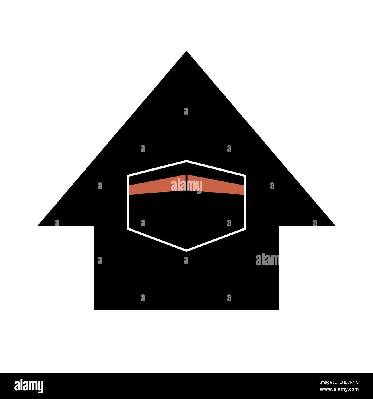 qibla muslim prayer direction badge used in various rooms or buildings ...