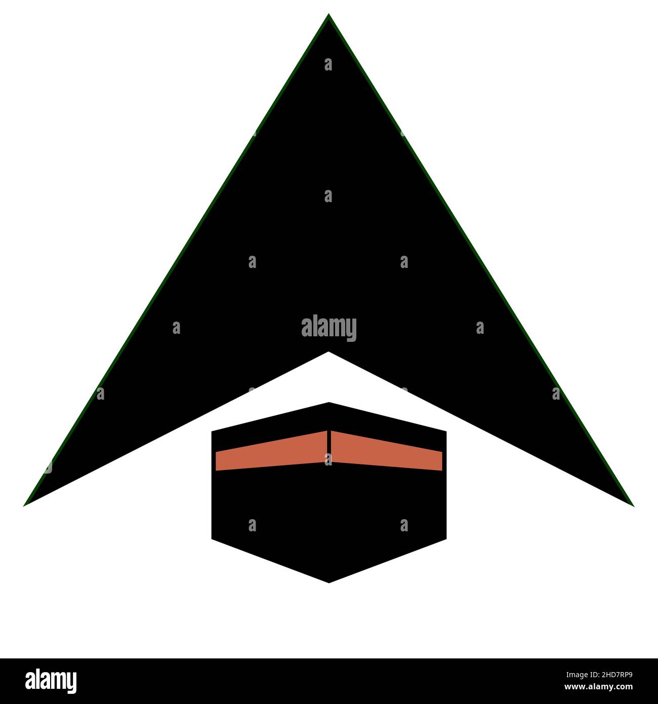 qibla muslim prayer direction badge used in various rooms or buildings ...