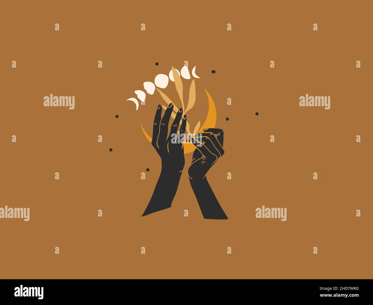 Hand drawn vector abstract stock flat graphic illustration with logo ...