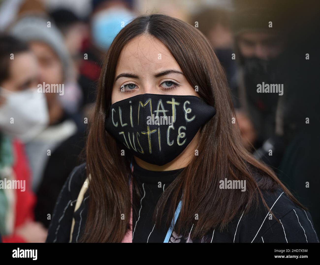 Thousands of climate demonstrators marched through Glasgow city centre as part of the Fridays ...