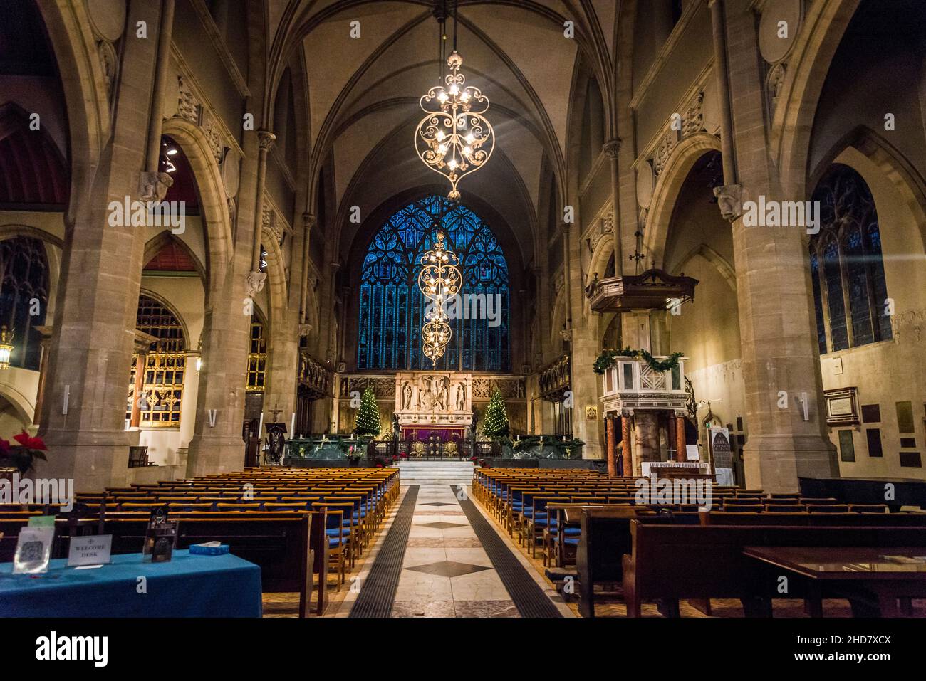 Holy Trinity Church, Ornate Church of England church, an icon of the ...