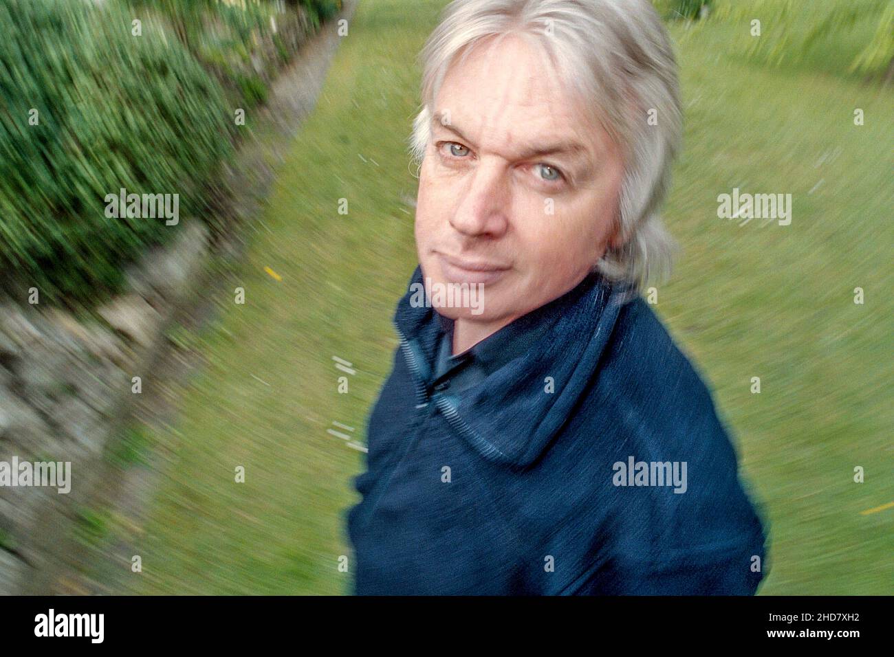Ryde, Isle of Wight, April 19th 2001: David Icke at home Stock Photo ...