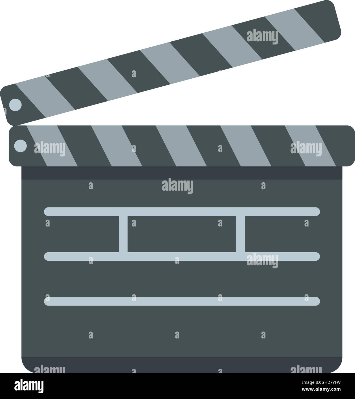 Film clapper icon. Flat illustration of film clapper vector icon ...