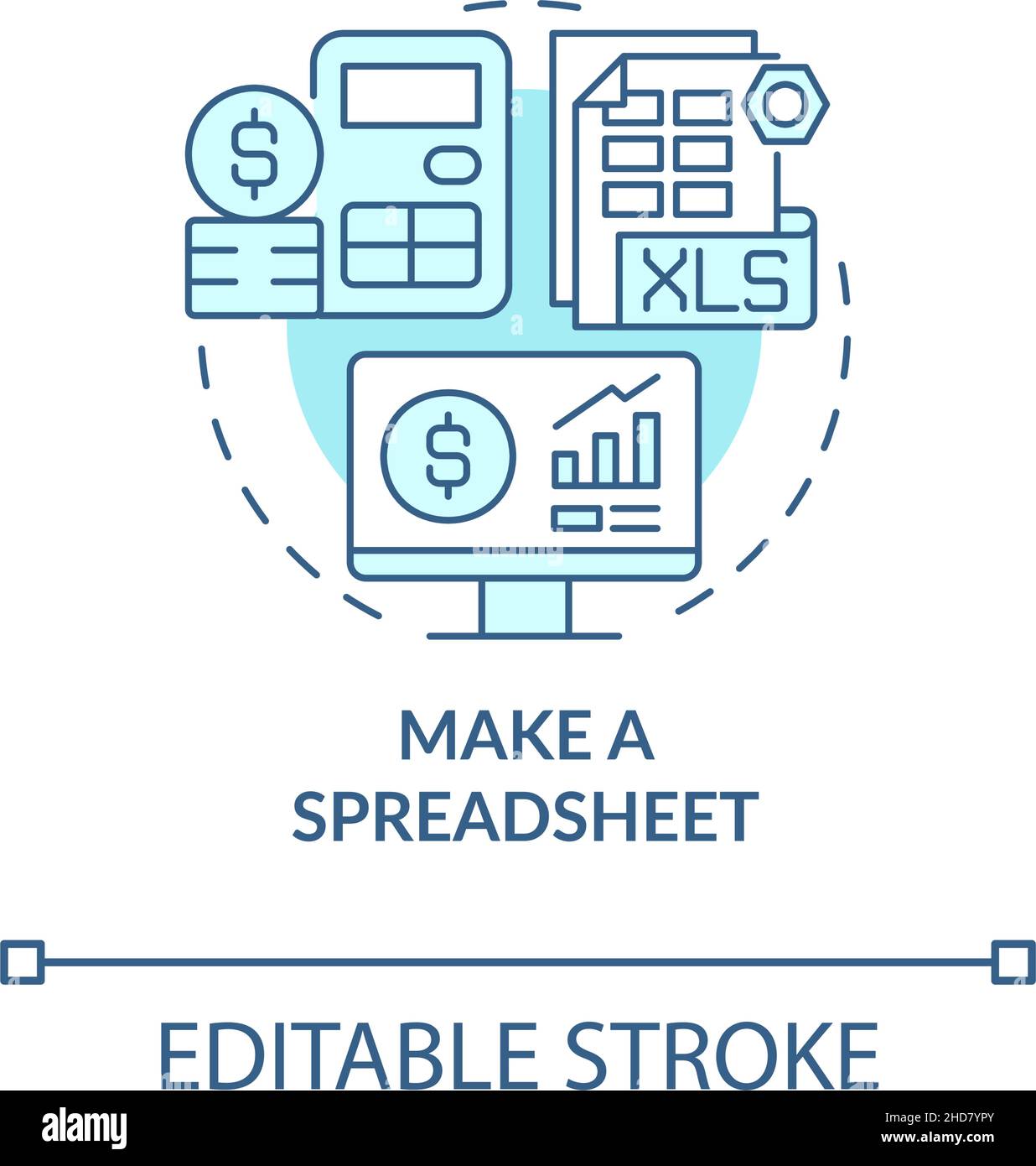 Budgeting spreadsheet Stock Vector Images - Alamy