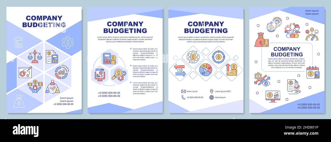 Company budgeting brochure template Stock Vector Image & Art - Alamy
