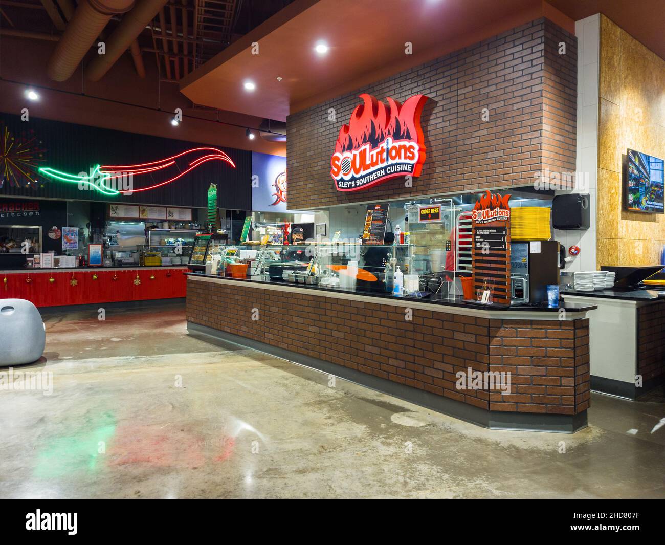 Fast food shop interior hi-res stock photography and images - Alamy