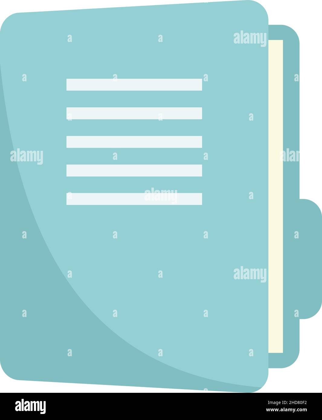 Investigator folder icon. Flat illustration of investigator folder ...