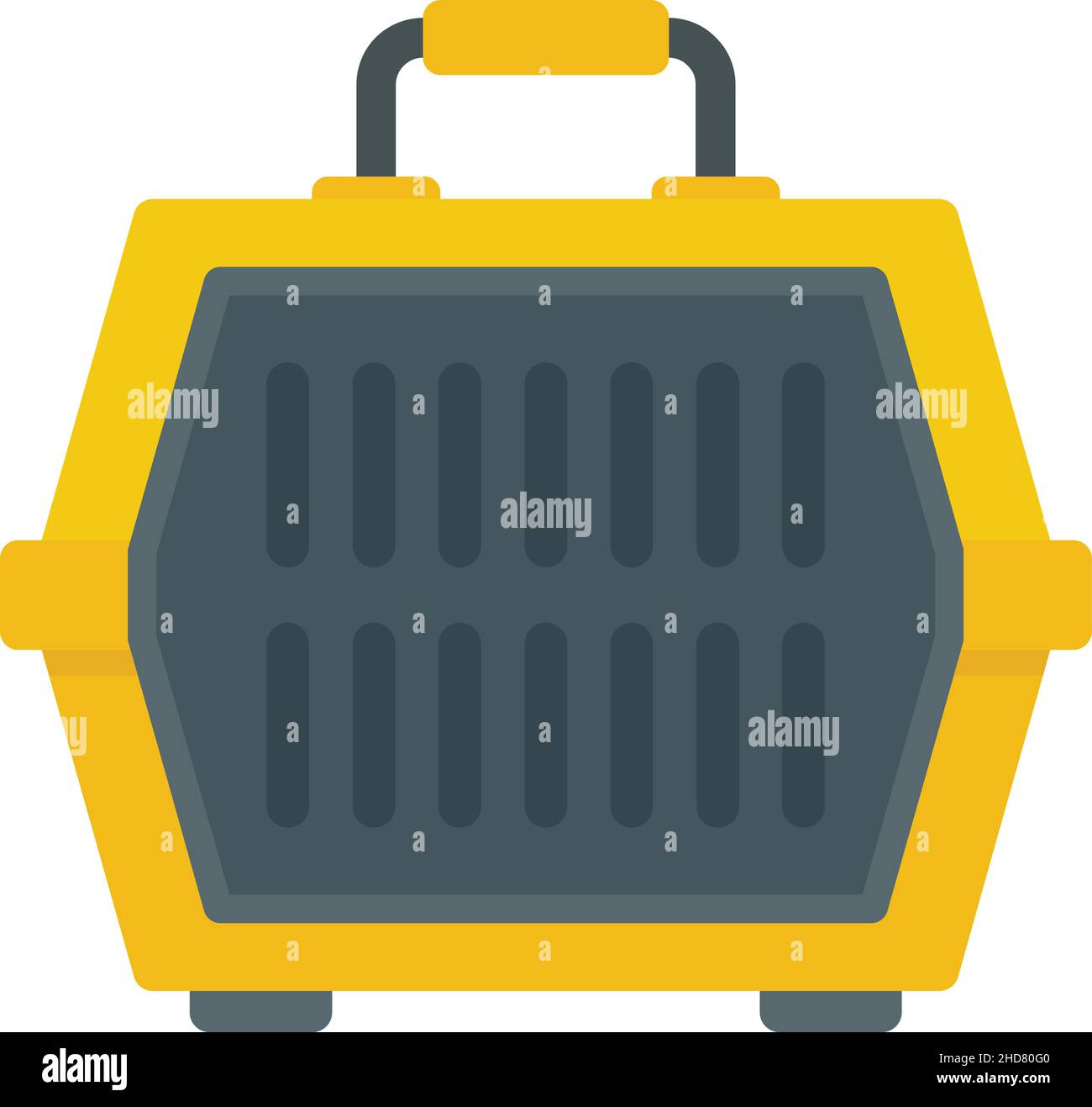 Dog travel cage icon. Flat illustration of dog travel cage vector icon ...