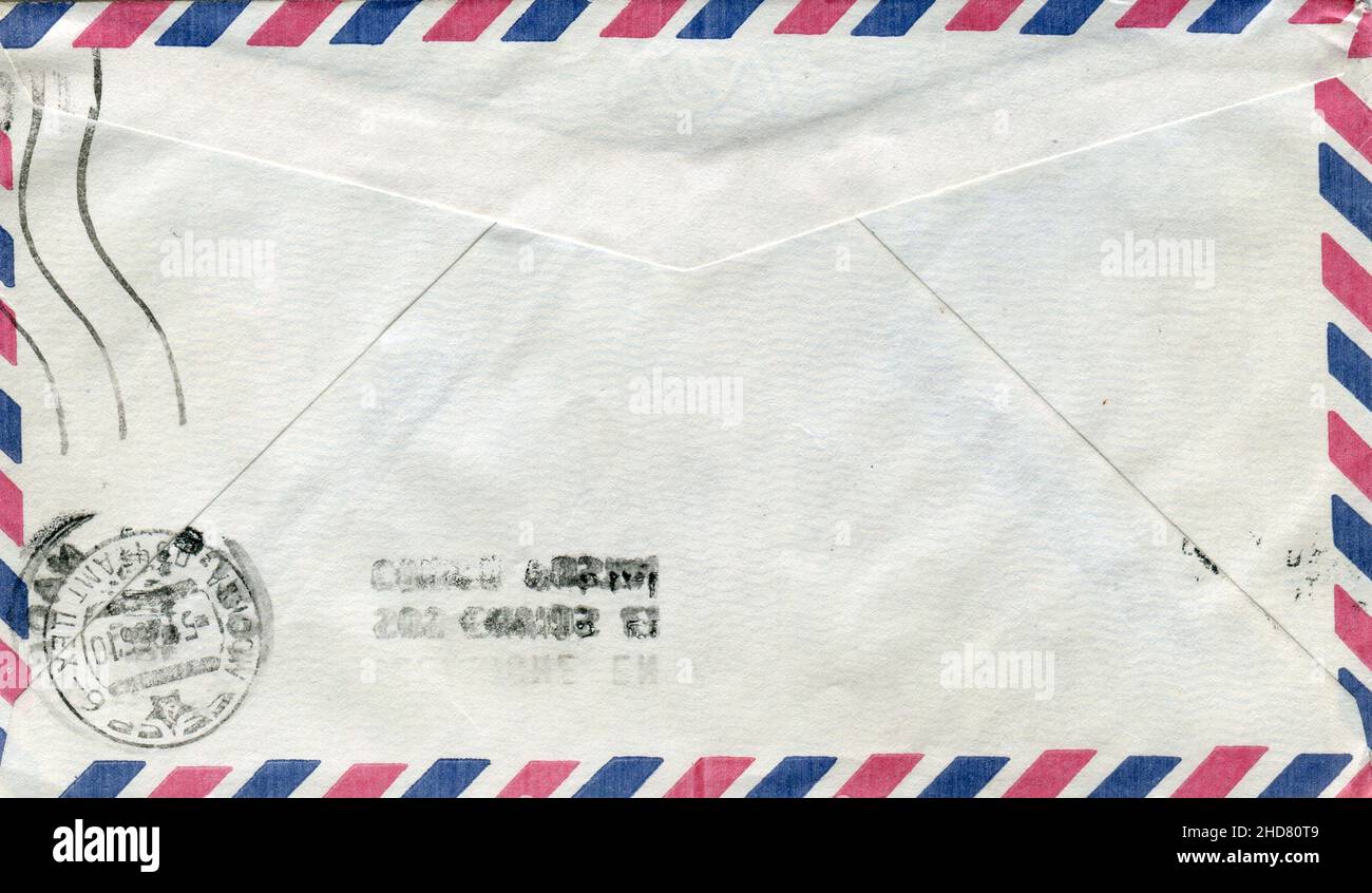 Back side Post envelope, background Stock Photo - Alamy