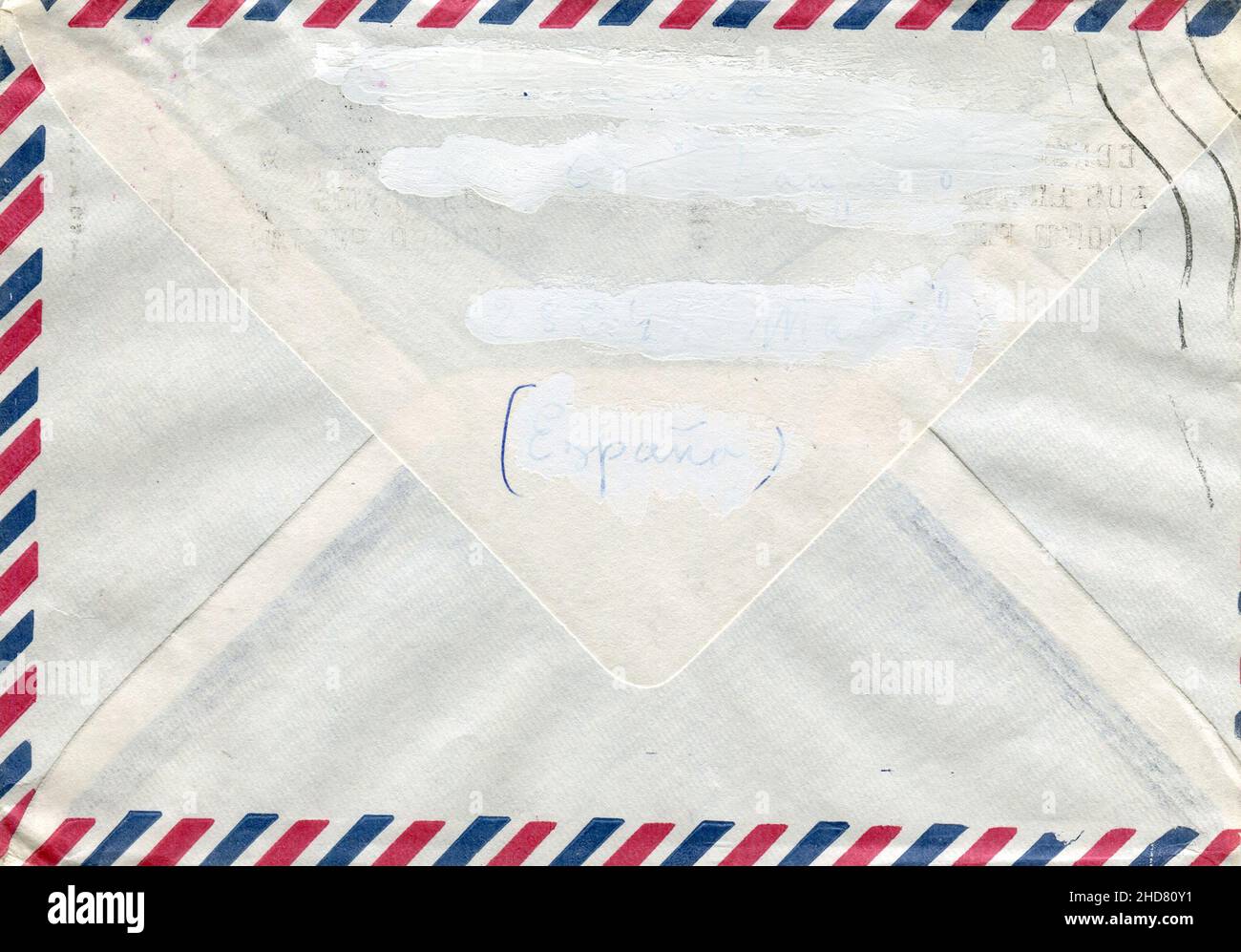 Back side Post envelope, background Stock Photo - Alamy