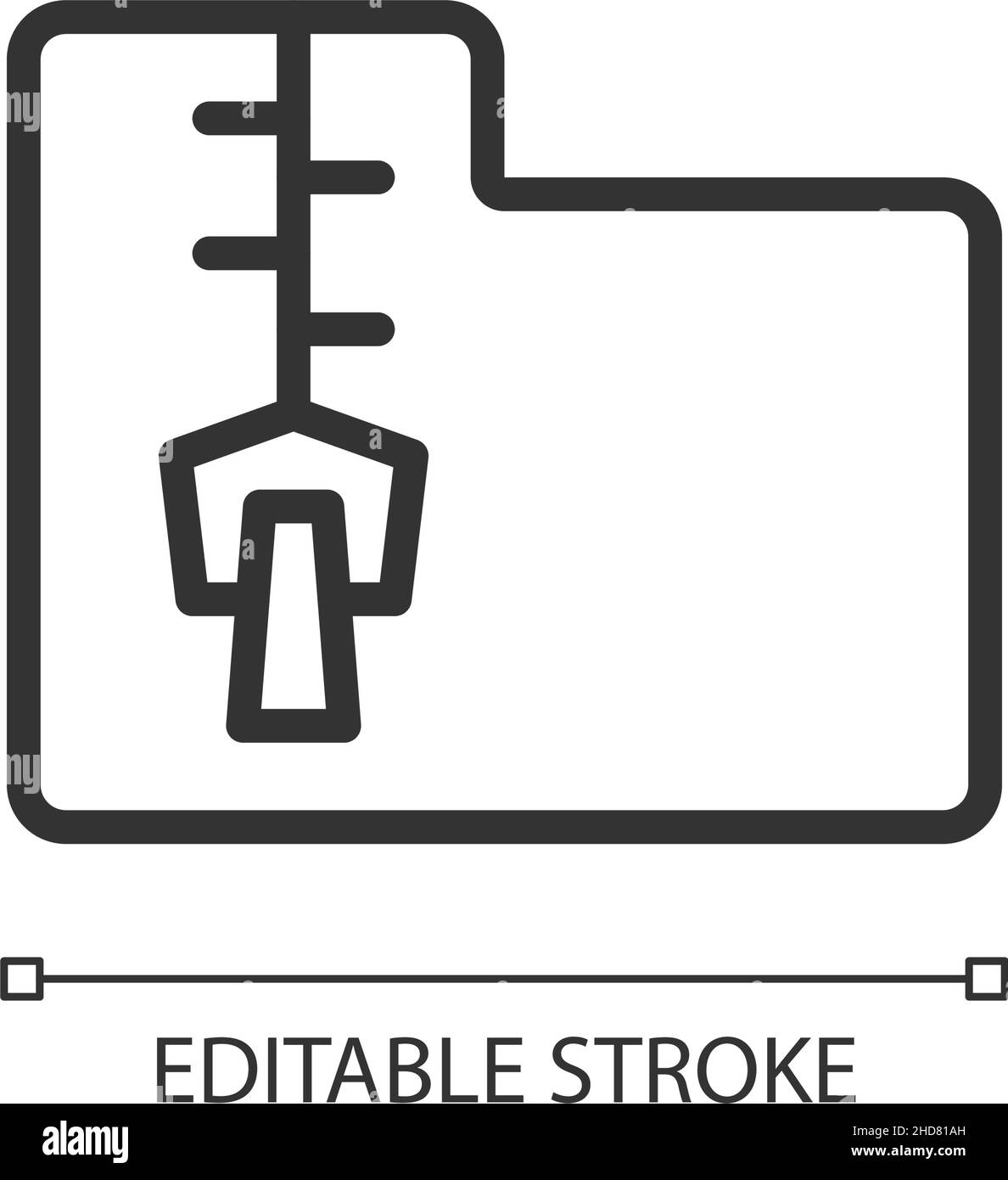 Data mining file archive linear pixel perfect icon Stock Vector Image ...