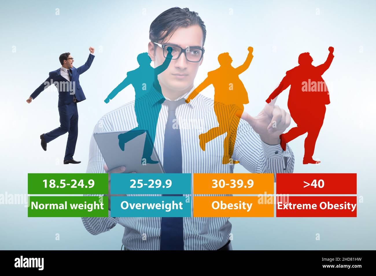Concept of the BMI - body mass index Stock Photo - Alamy