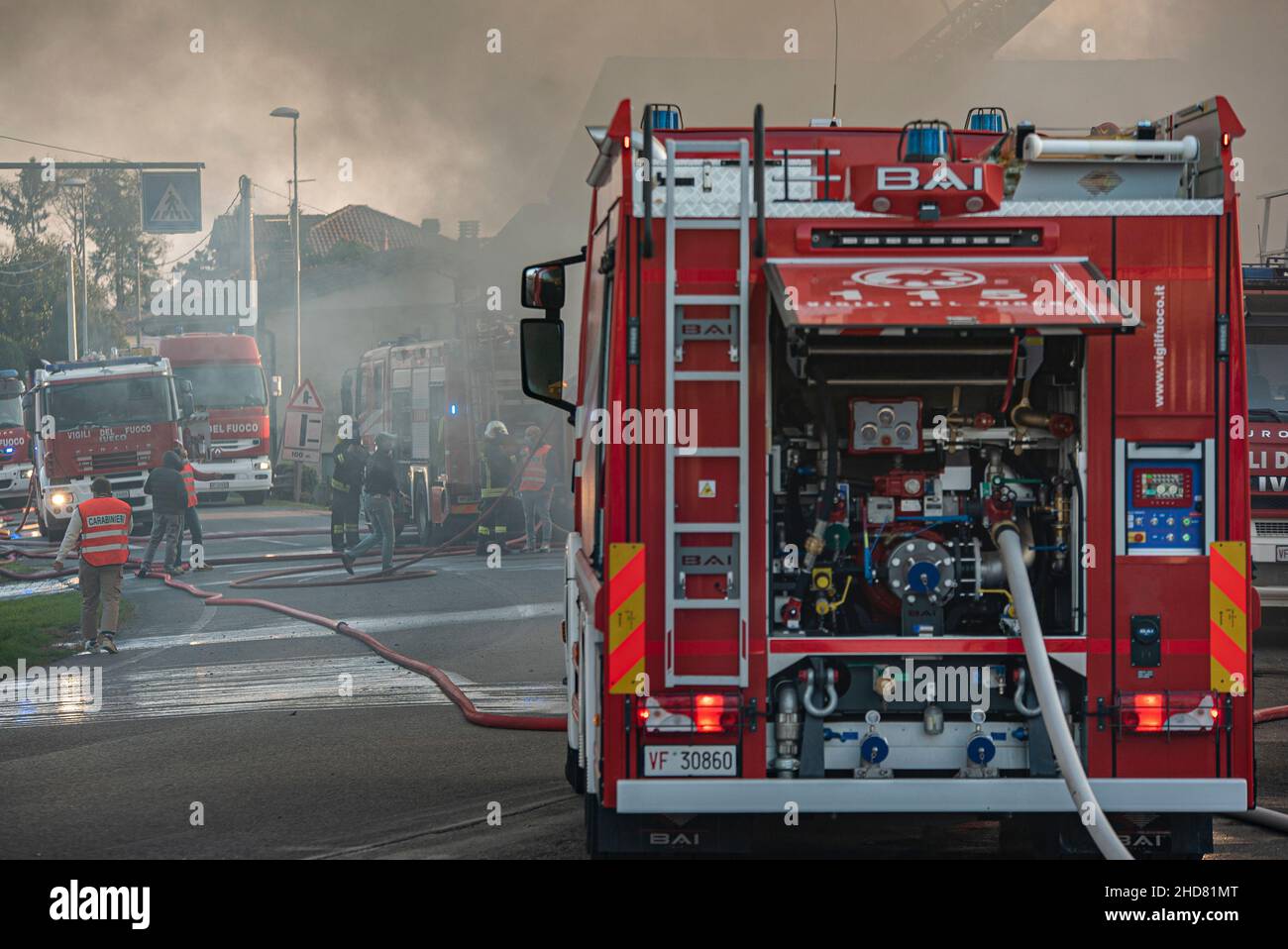 Italian fire brigade hi-res stock photography and images - Alamy