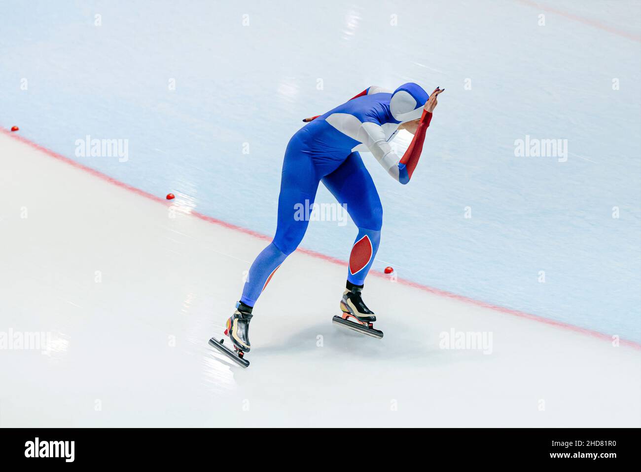 female athlete skater in speed skating track Stock Photo - Alamy