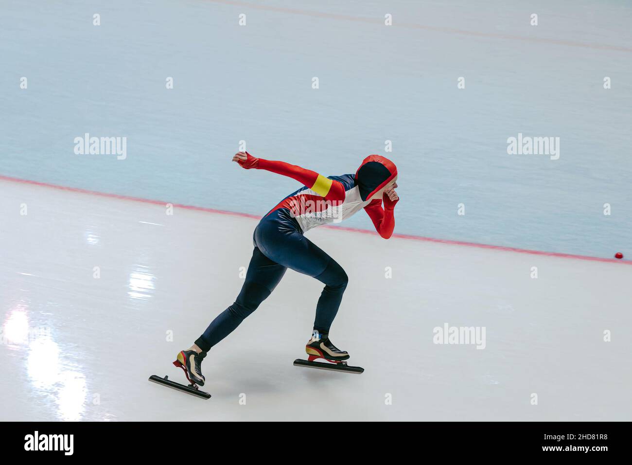 female athlete skater at speed skating race Stock Photo - Alamy