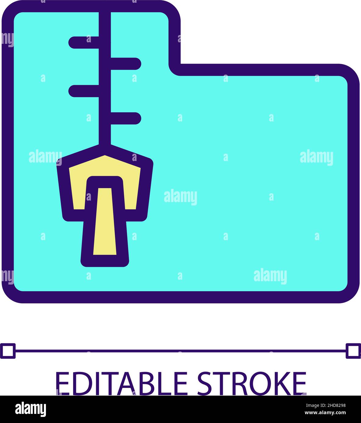 Data mining file archive RGB color pixel perfect icon Stock Vector ...