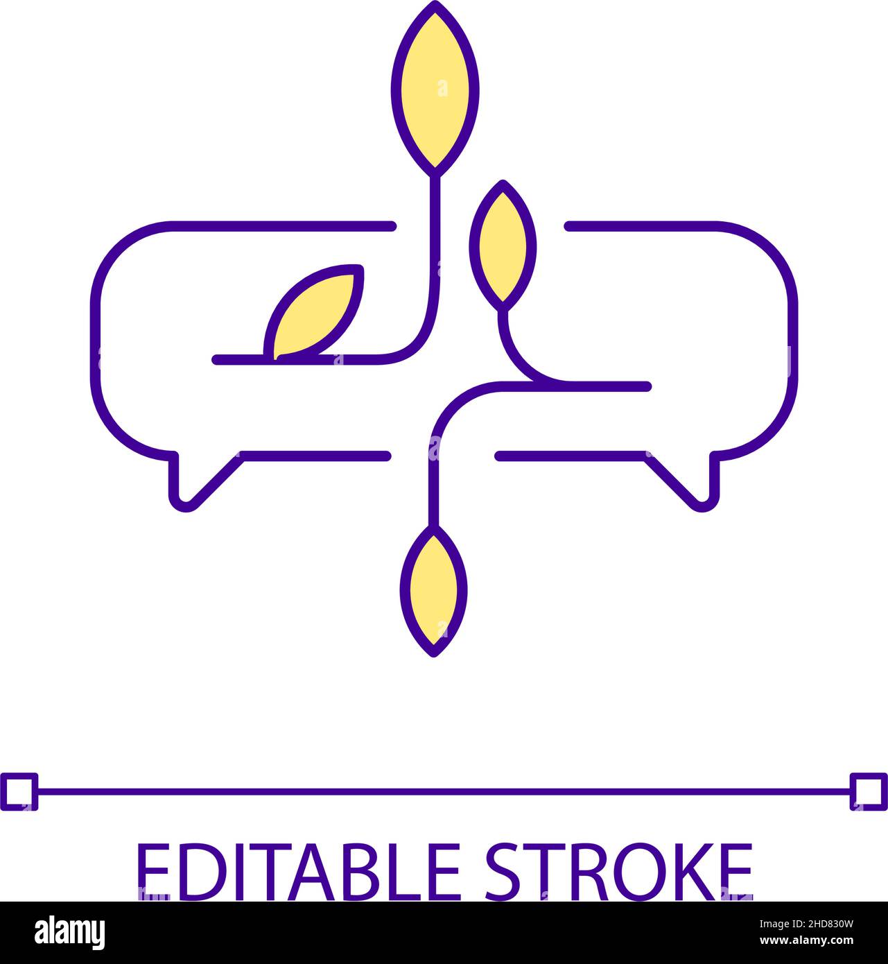 Productive communication RGB color icon Stock Vector Image & Art - Alamy