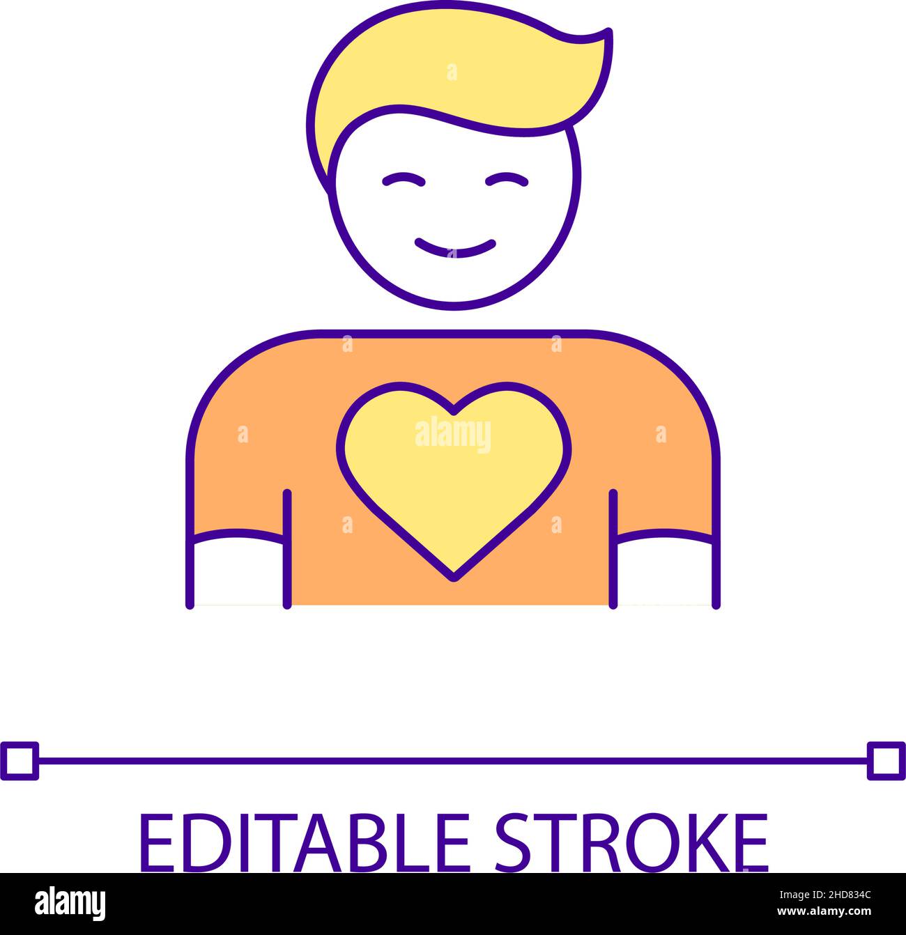 Think positive cartoon illustration on hi-res stock photography and ...