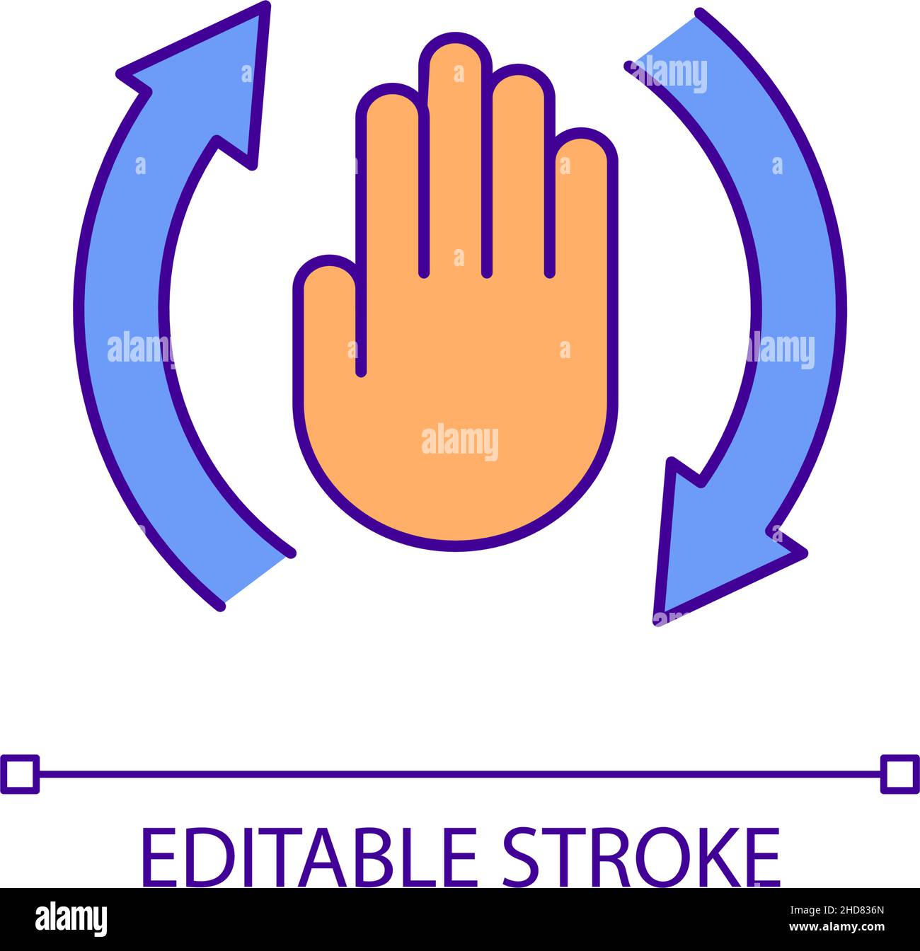 Obsessive-compulsive disorder treatment RGB color icon Stock Vector ...