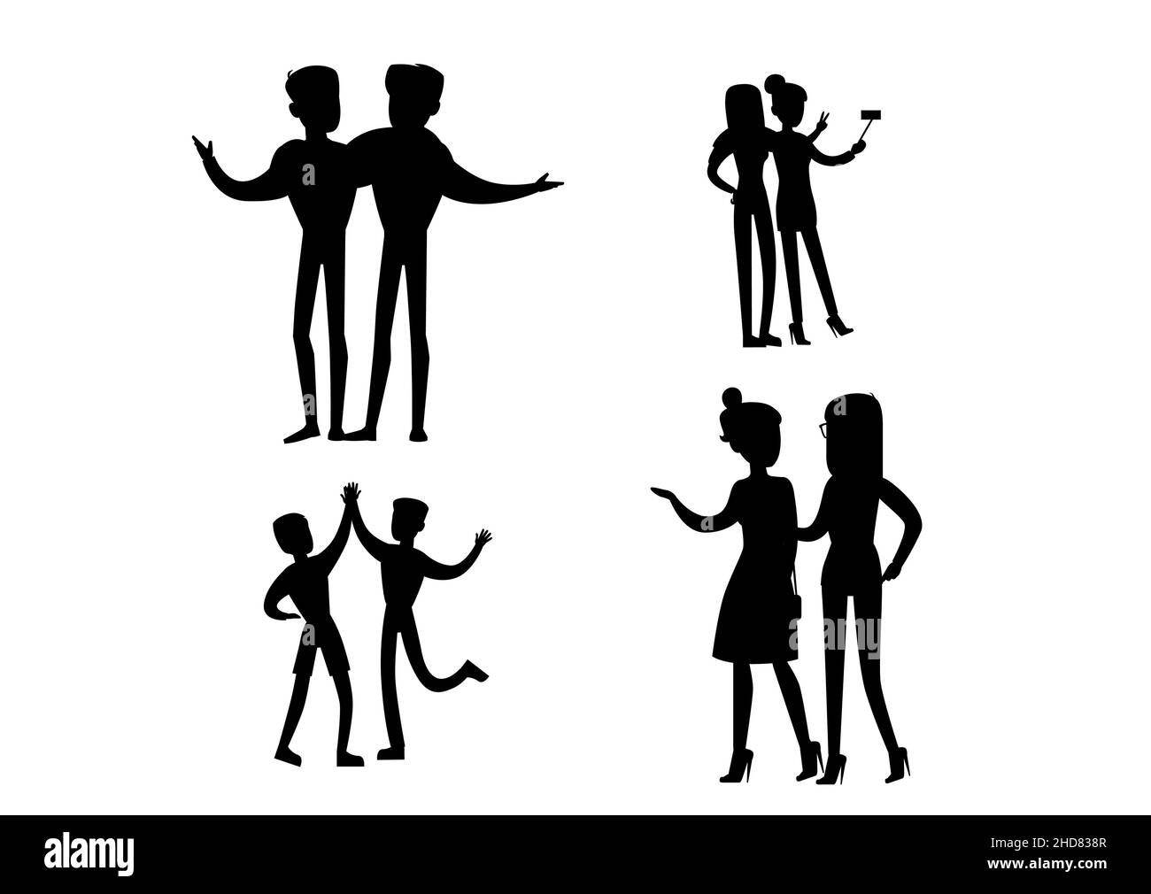 Black And White Friendship Images