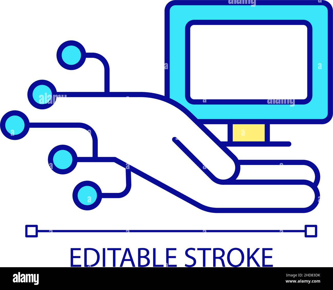 Computer support RGB color icon Stock Vector Image & Art - Alamy