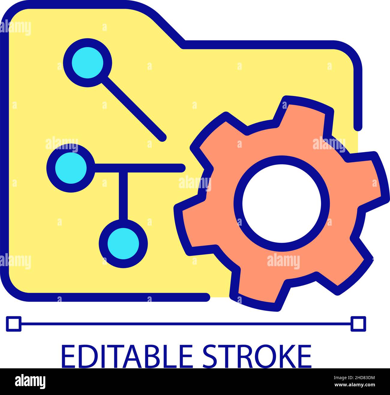 Data settings RGB color icon Stock Vector Image & Art - Alamy