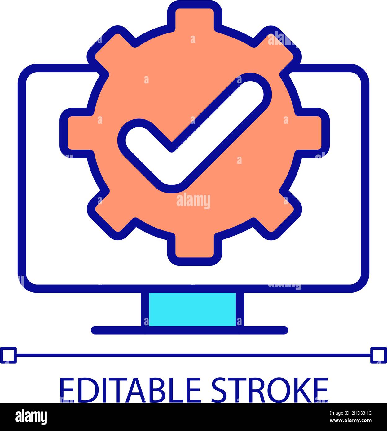 Correct computer settings RGB color icon Stock Vector Image & Art - Alamy