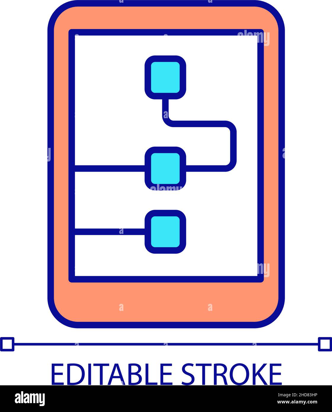 Tablet software RGB color icon Stock Vector Image & Art - Alamy